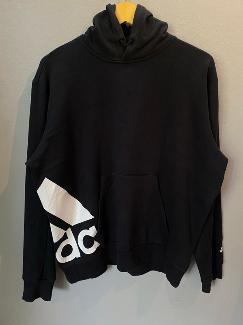 HOODIE ADIDAS BALOK BIG LOGO SAMPING - Preloved