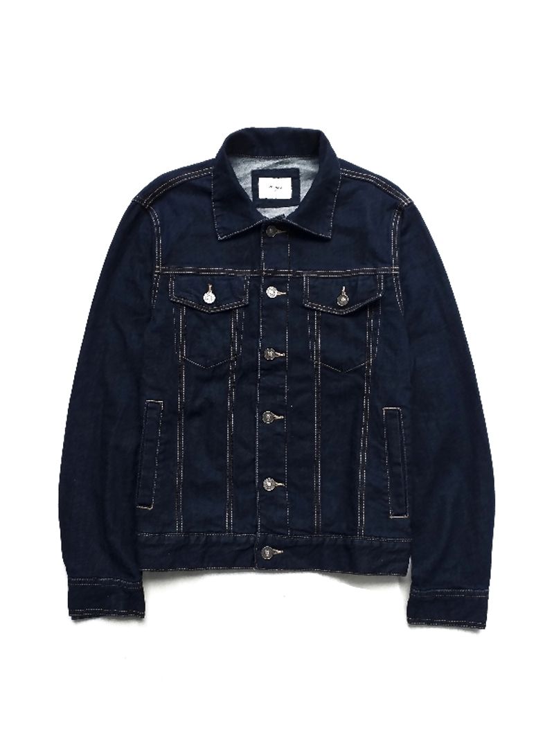 TRUCKER DENIM JACKET POLHAM DARK INDIGO - Preloved