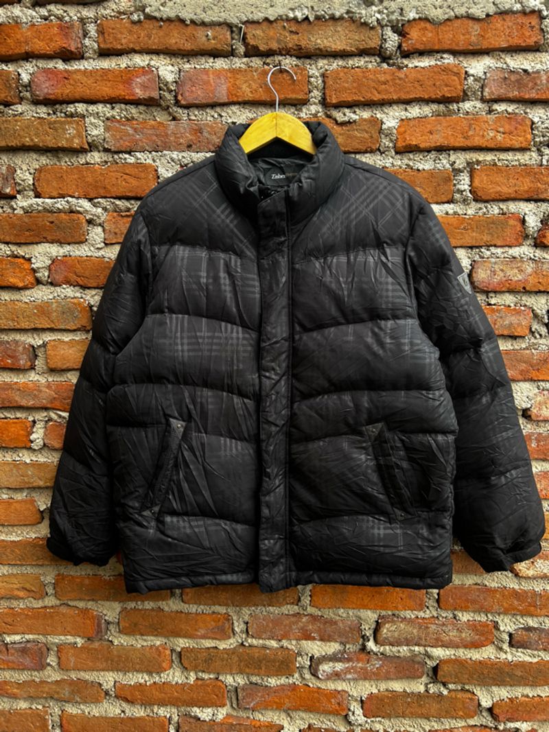 Jaket Gelembung Bulu angsa bukan dakron hitam pekat - Preloved