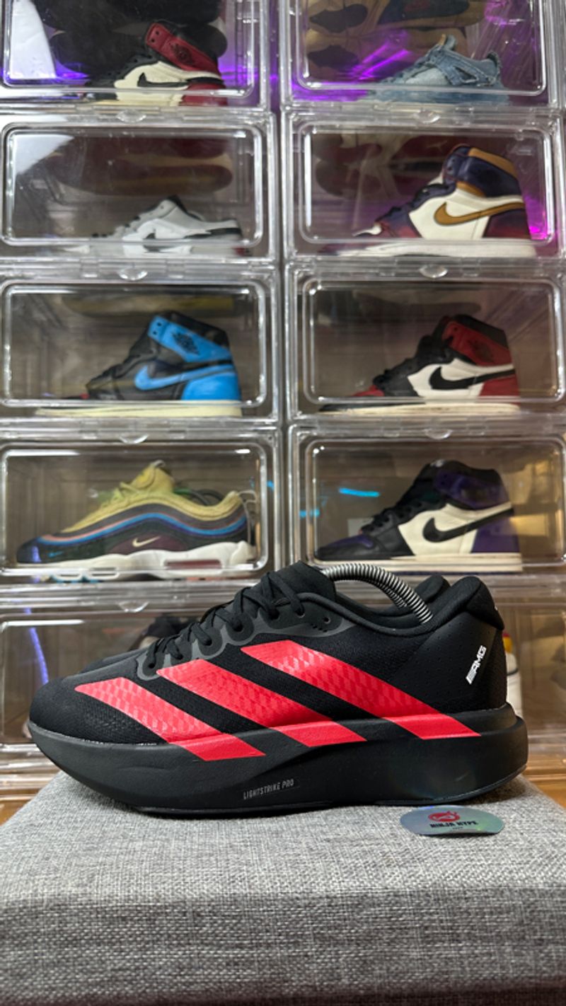 ADIDAS ADIZERO EVO SL X MERCEDES AMG BLACK RED , ADIDAS ADIZ - Preloved
