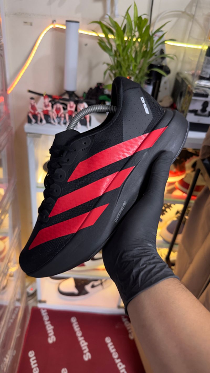 ADIDAS ADIZERO EVO SL X MERCEDES AMG BLACK RED , ADIDAS ADIZ - Preloved